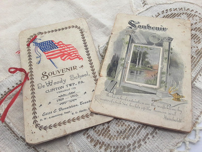 1910-1912 DeWoody School Clinton Twp PA Venango Teacher Souvenir ...