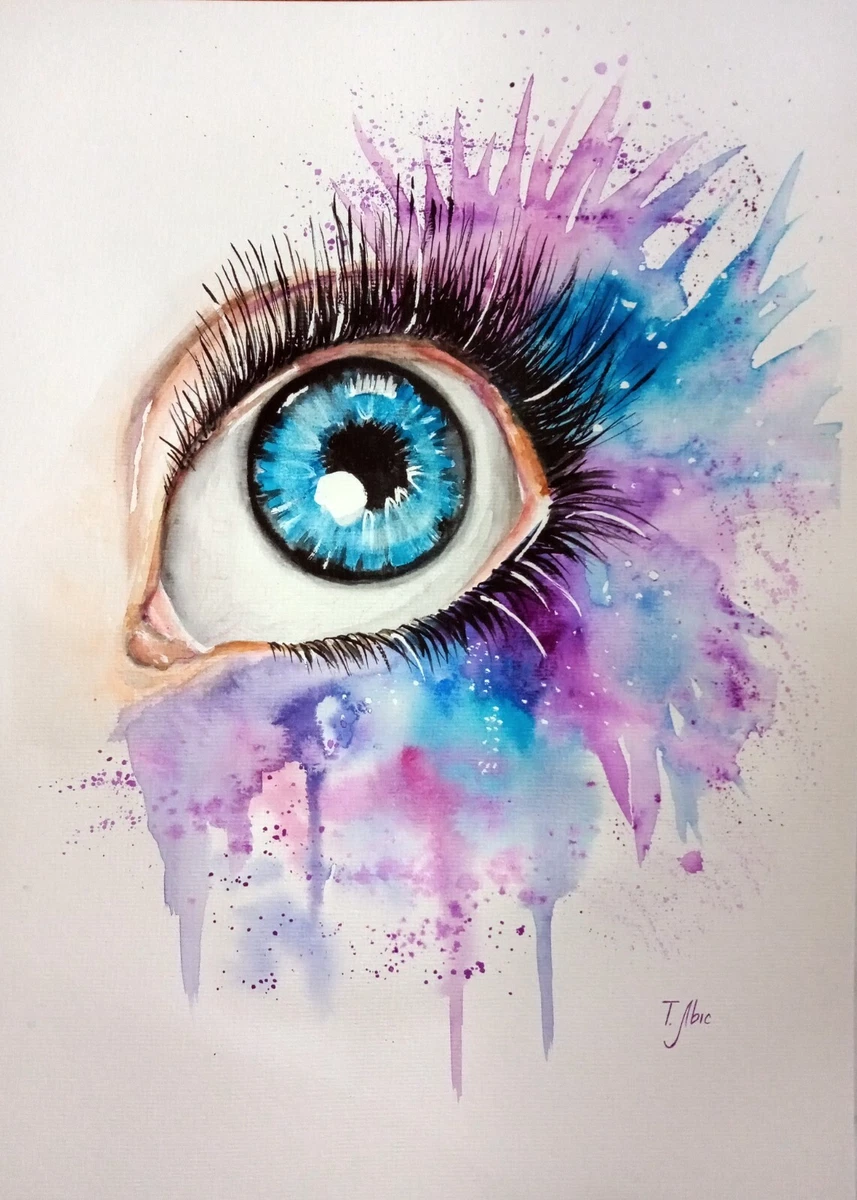 Eye Painting Watercolor