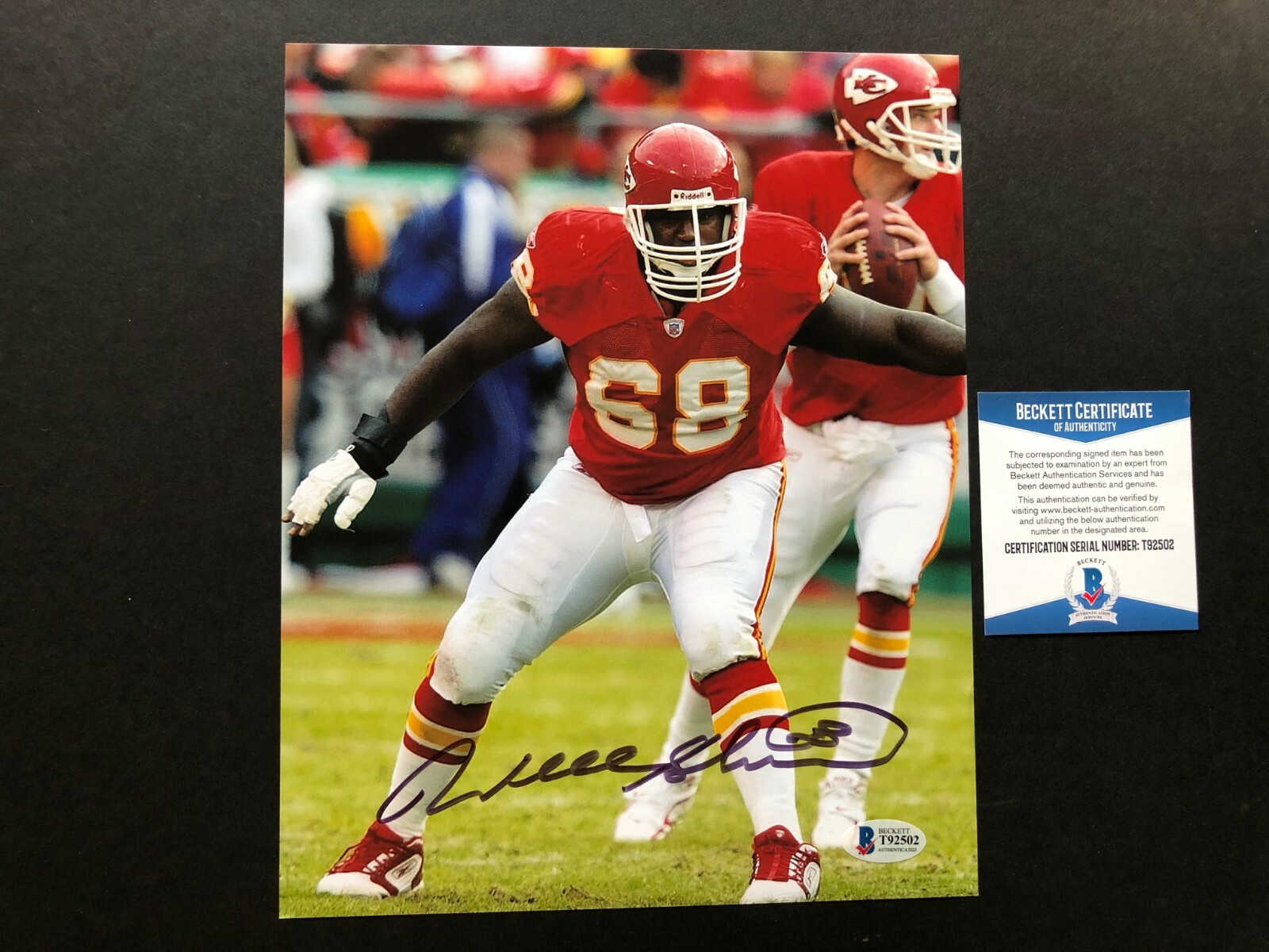 Will Shields Hot! signed autographed Chiefs HOF 8x10 photo Beckett BAS ...