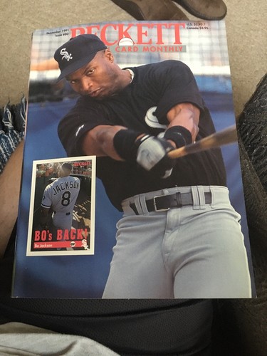 Beckett Baseball Card Monthly Issue #80 November 1991 Bo Jackson on ...