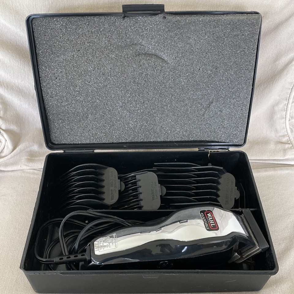 Wahl Precision MC2 Stainless Steel Black Adjustable Electric Hair ...