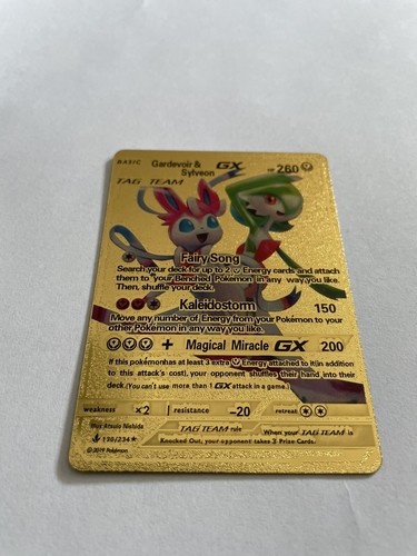 Pokémon gold card HP 260 basic Gardevoir & Sylveon | eBay