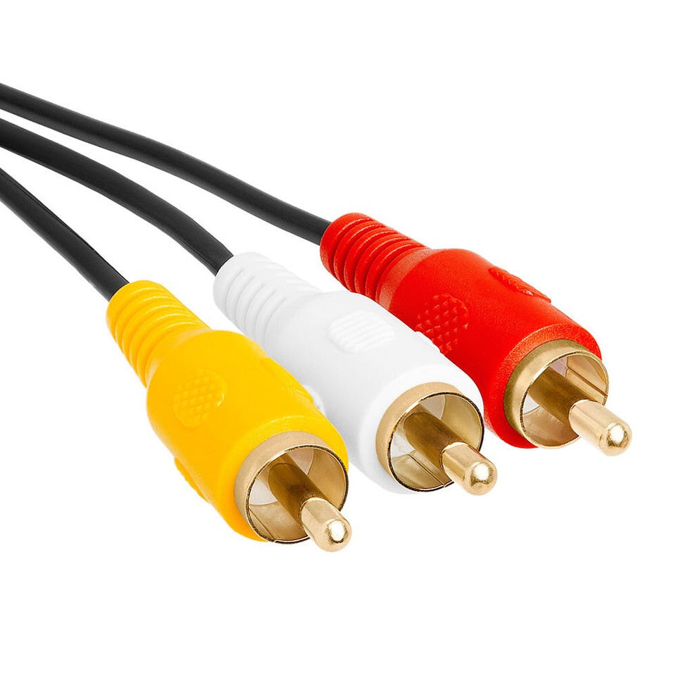 2 Pack 3.5mm Mini AV to 3RCA Cable 6ft AV Audio Video Cord TV Camcorder ...