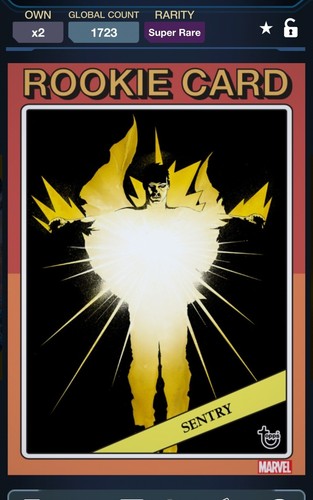 Topps Marvel Collect Digital 2021 All-Star Rookie Cards SENTRY Red ...