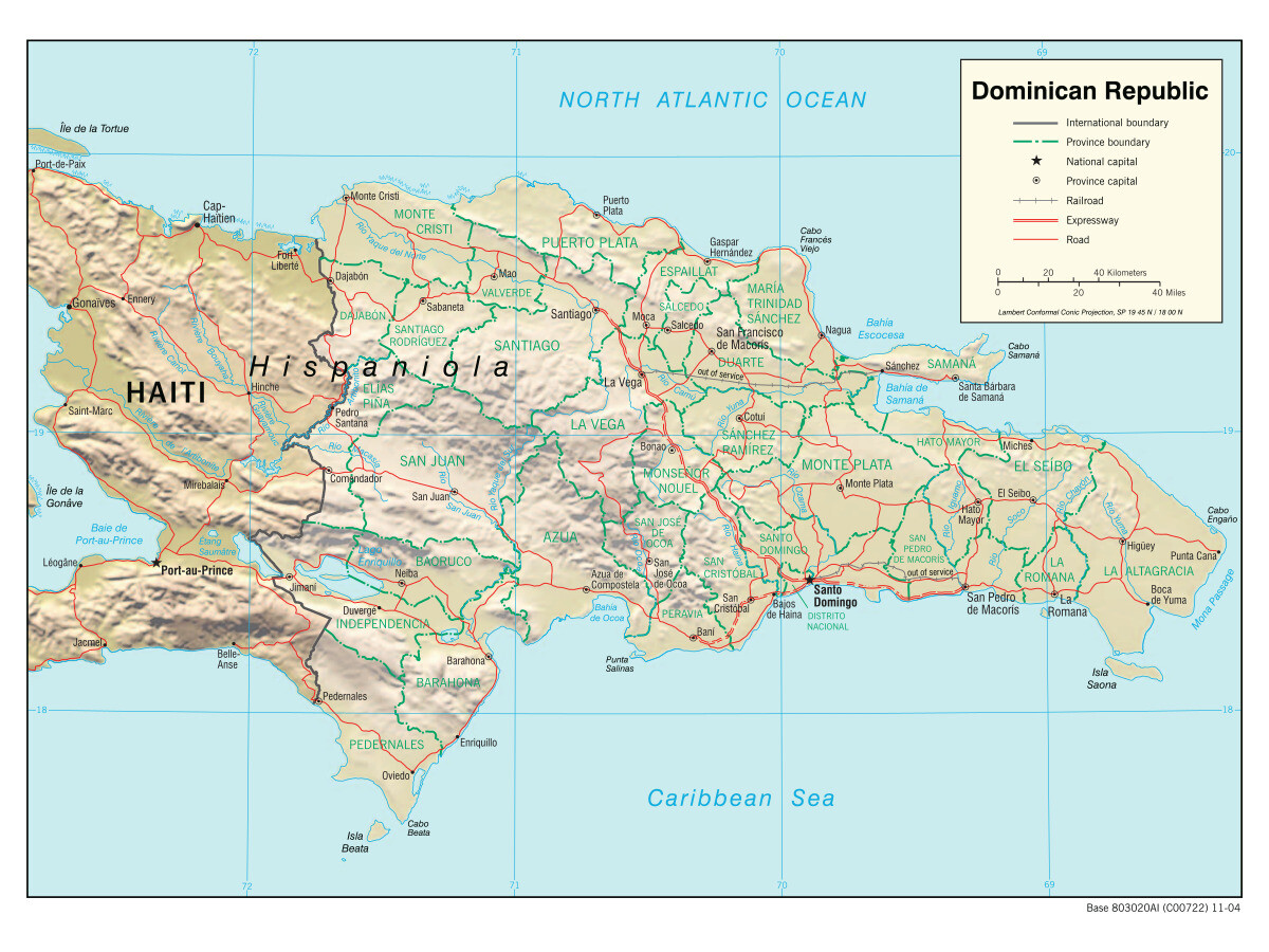 Dominican Republic Map Geography Of Dominican Republic Political Map