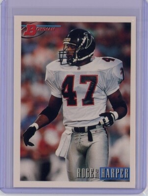 ROGER HARPER 1993 Bowman RC Rookie Card #16 Falcons Buckeyes | eBay