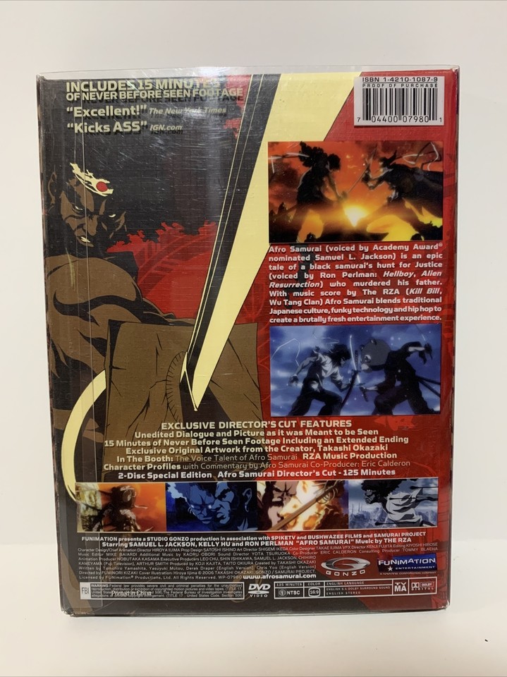 Afro Samurai (DVD, 2007, Directors Cut Uncut) 704400079801| eBay