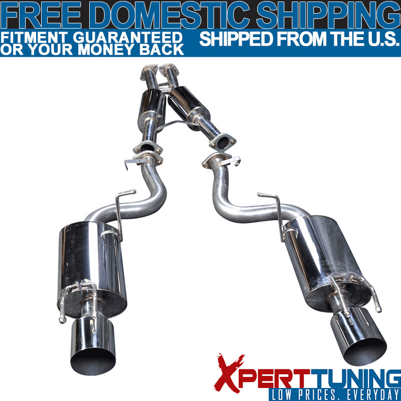 Fit For 90-97 300ZX Z32 Dual Catback Exhaust System Muffler Tip 2.25 ...