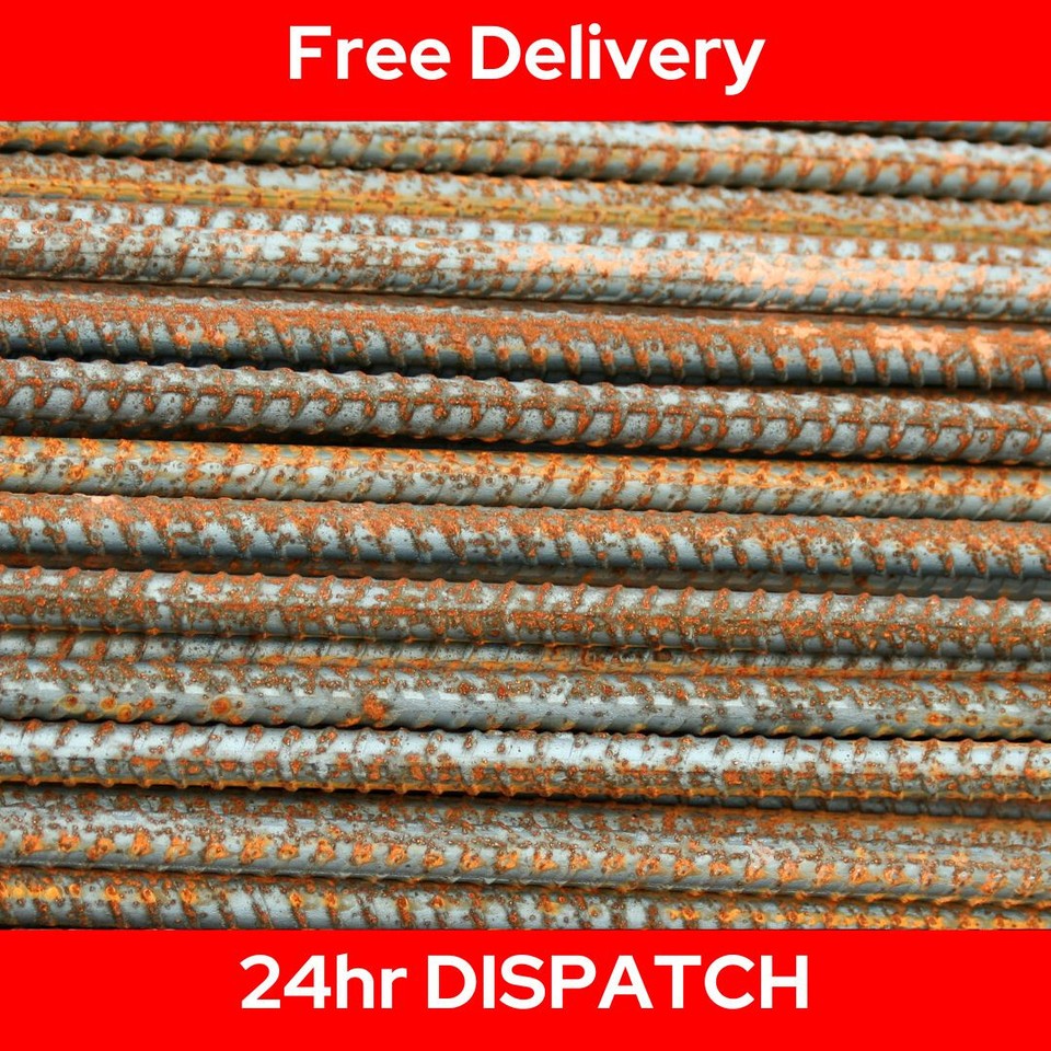 20pk Reinforcement Steel Bar for Concrete (Rebar) Reinforcing 6mm T6 ...