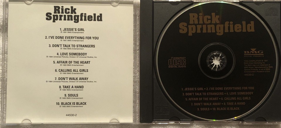 Rick Springfield [BMG Special Products] by Rick Springfield (CD, Nov ...