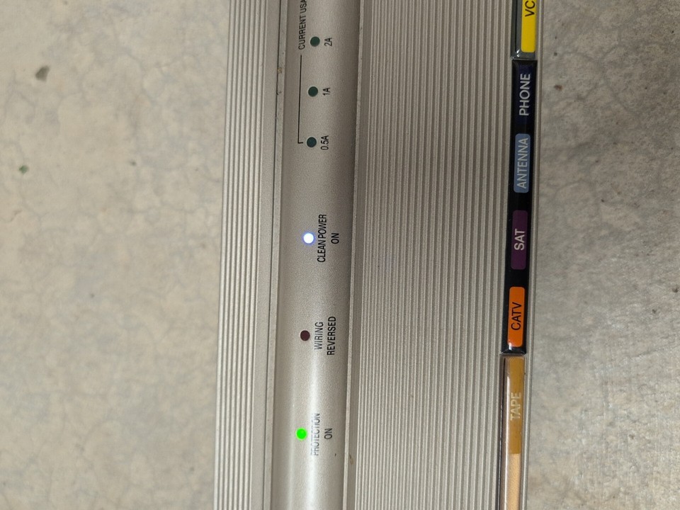 Monster Power MPB 1100 Home Theater 8 outlet Strip Surge Protector ...