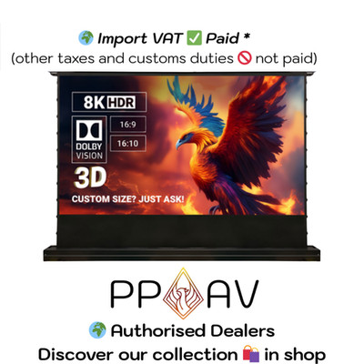 Projector Screen Pro-White 80-120 inch Floor Rising 8K - Phoenix ...