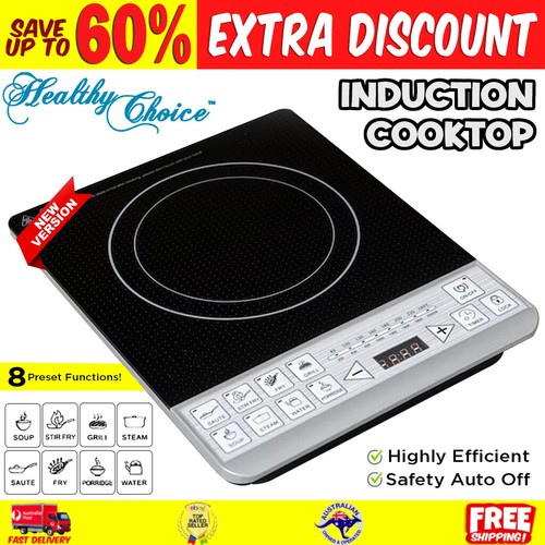 Healthy Choice 2000W Electric Portable Induction Cooktop/Cooker LED ...