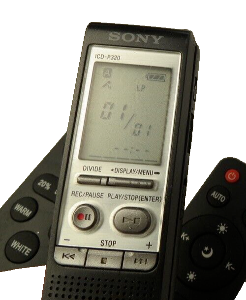 SONY HANDHELD DIGITAL VOICE RECORDER HOLD FUNCTION-ICD-P320 64 MB, 32 ...