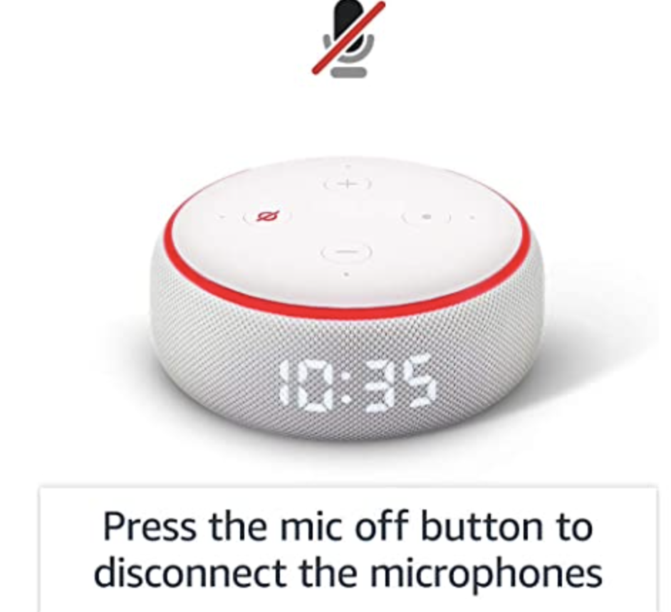 NEW Amazon Echo Dot w/ CLOCK (3rd Gen) - Smart Speaker with Alexa -SAME ...