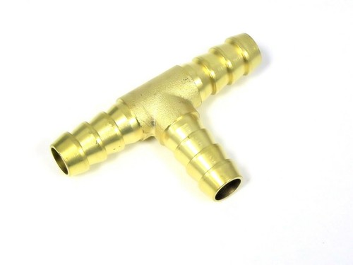 3 WAY BRASS BARB TEE FITTING 5/16 ID HOSE TUBING | eBay