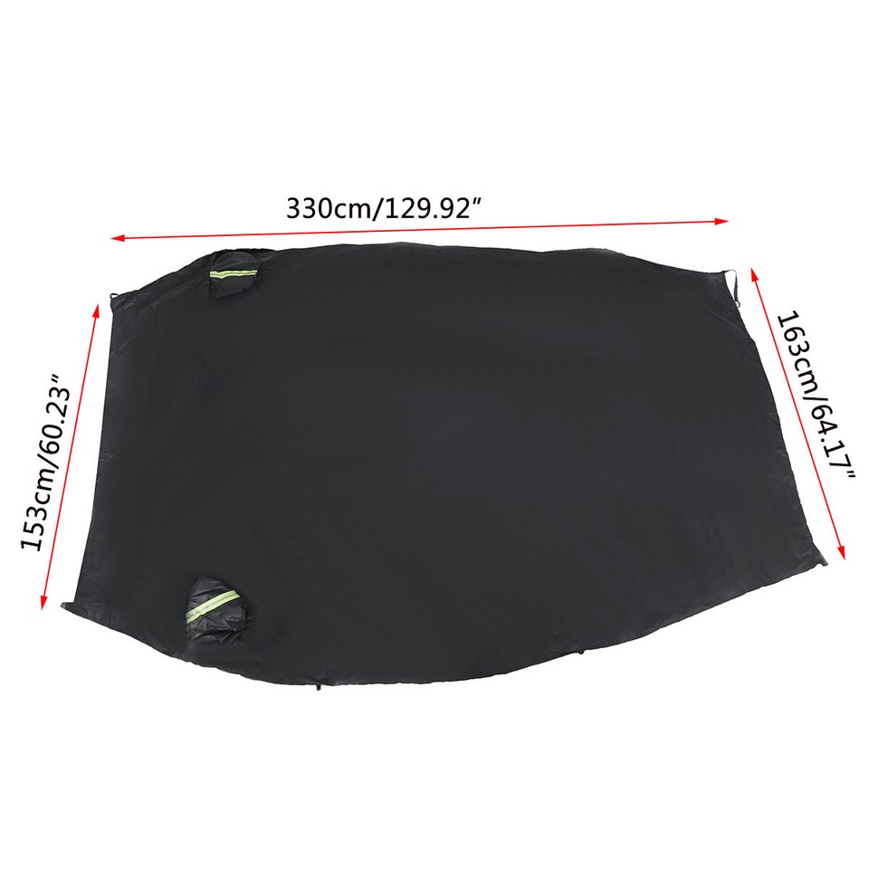 Half Body Car Top Roof Cover 190T Sun UV Rain Snow Resistant Waterproof ...