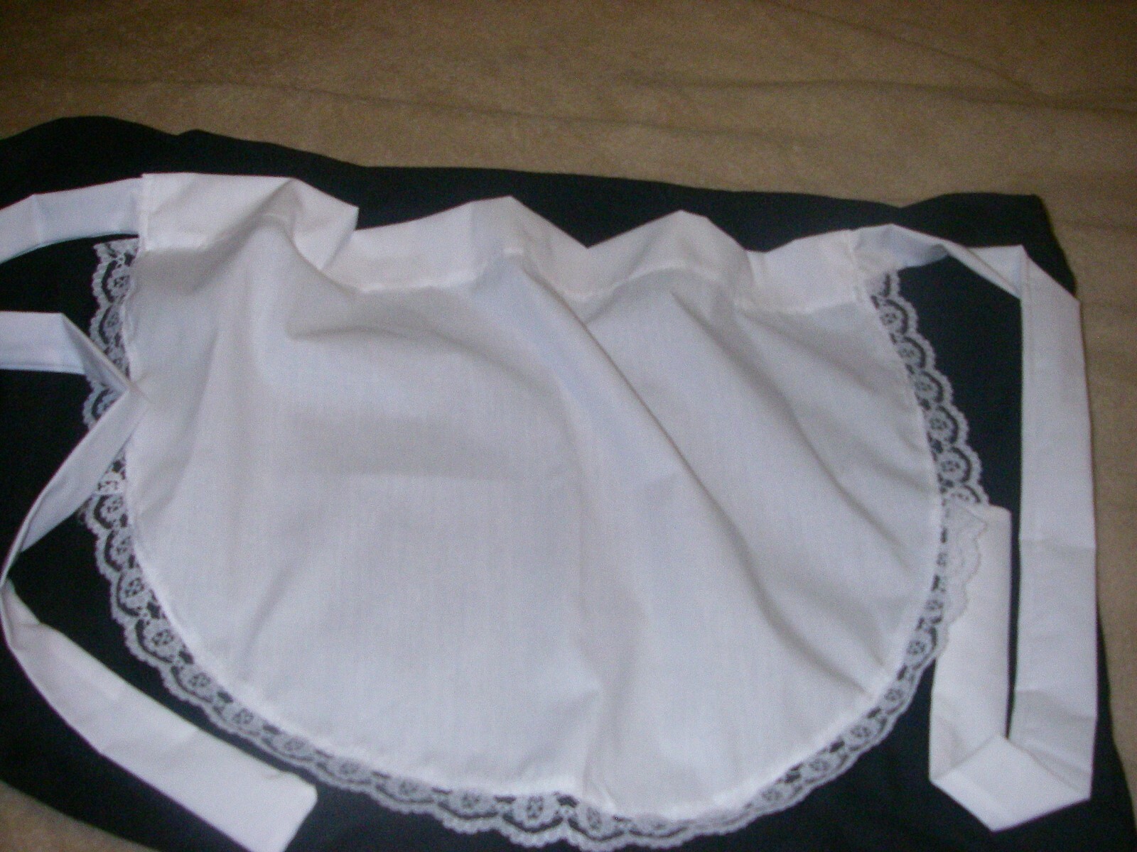 VICTORIAN WAIST APRON - ADULTS 50'S STYLE / FRENCH MAID PINNY - Lace ...