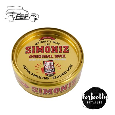Simoniz Original Car Van Polish Paste Wax with Natural Carnauba Tin ...