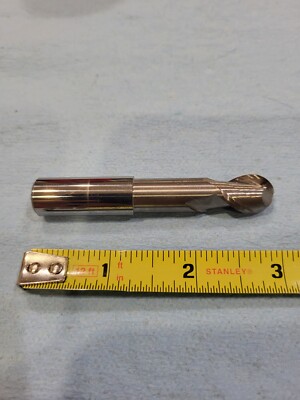 Solid Carbide California Tool 1/2" x 5/8" x 3" 2FL .250R | eBay