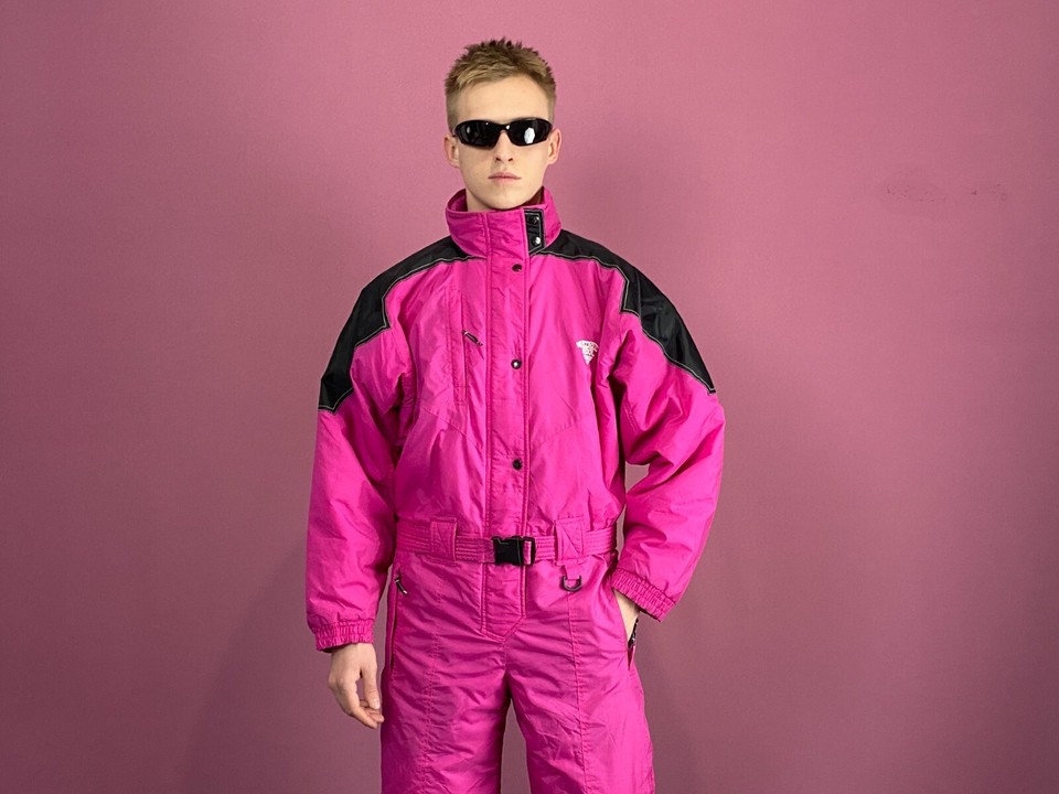 90s Snow Kool Vintage Men's One Piece Ski Suit - M 40/2 Snowboard ...