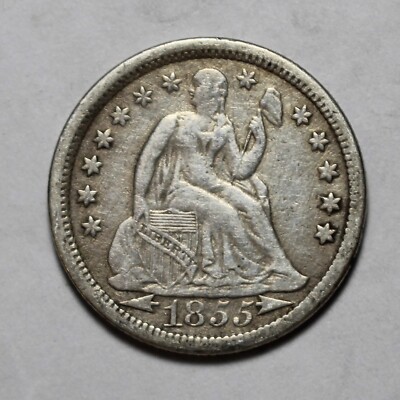 1855 Seated Dime M311 | eBay
