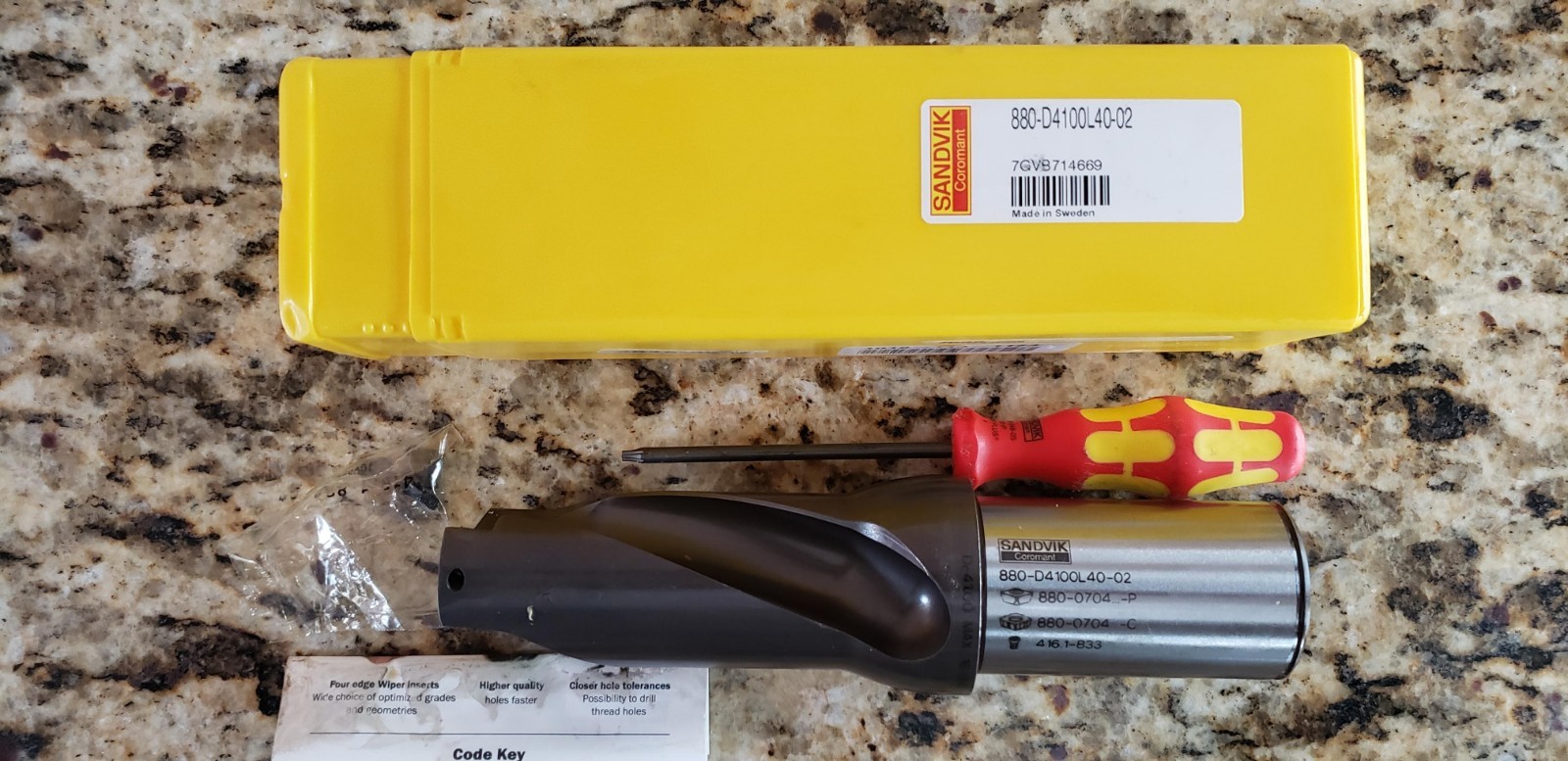 SANDVIK 880-D4100L40-02 CORODRILL 880 INDEXABLE INSERT DRILL | eBay