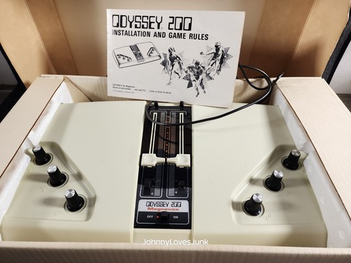 Vintage 70's Magnavox Odyssey 200 Video Game Console Complete OG Box ...