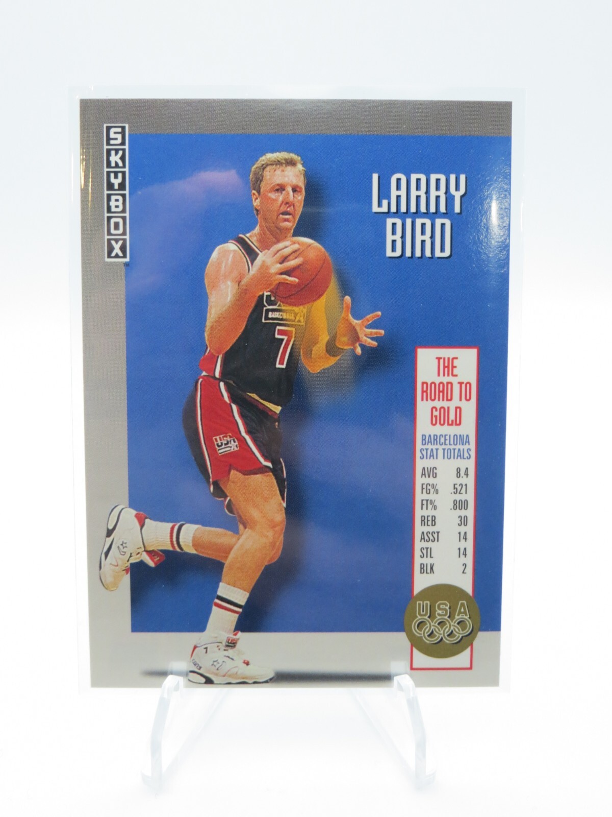 1992-93 Skybox Team USA Larry Bird Insert #USA6 Boston Celtics star HOF ...