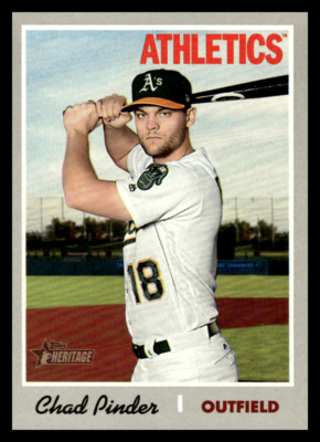 2019 Topps Heritage #259 Chad Pinder Oakland Athletics | eBay