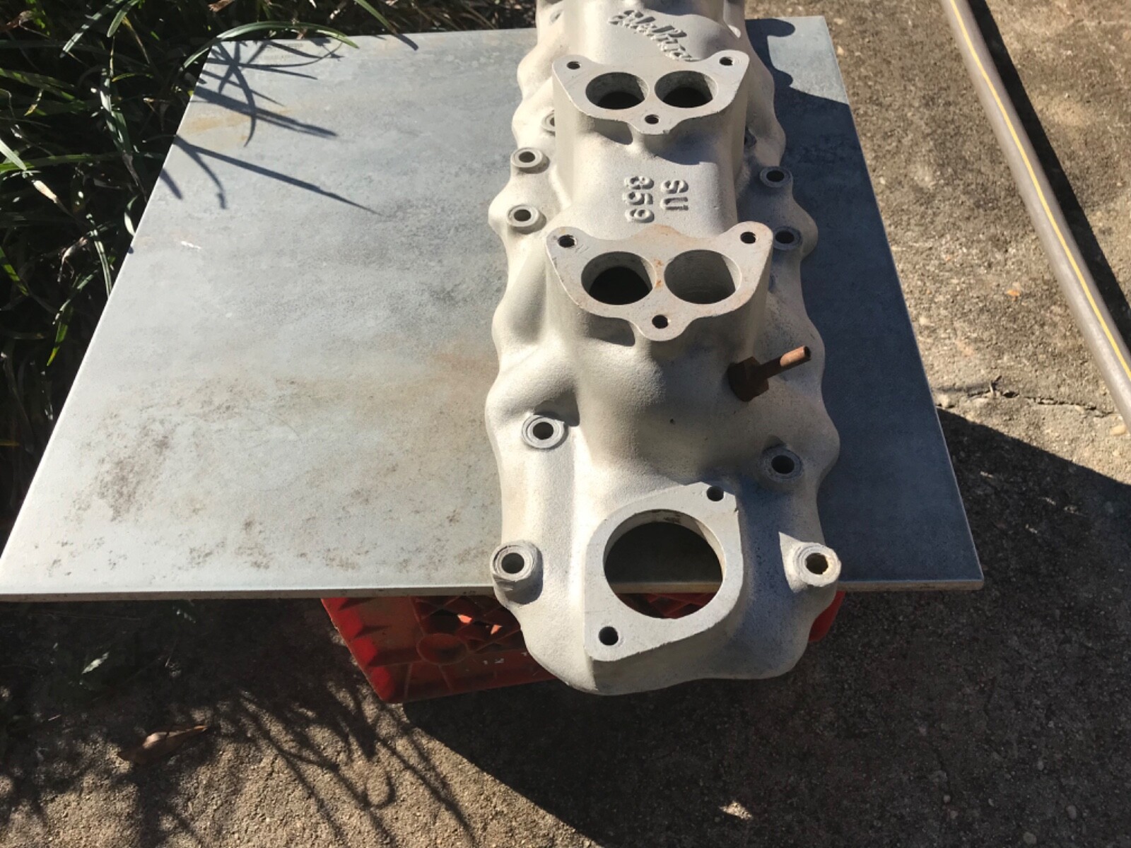 EDELBROCK SU359 FORD FLATHEAD 3X2 ALUM INTAKE MANIFOLD TRI POWER | eBay