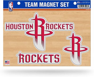 Houston Rockets Team Multi Magnet Set, 8.5x11 Inch Sheet, Die Cut, Auto ...