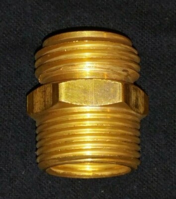 3/4" MIP NPT and 1/2" FIP NPT x Male Garden Hose Thread (MHT) Brass ...