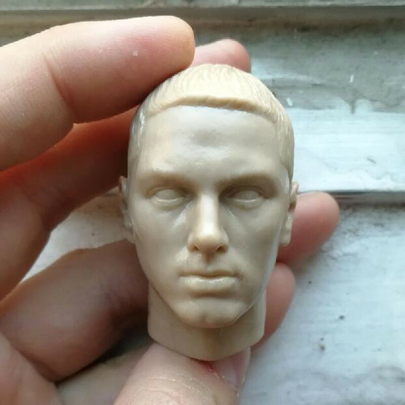 Blank Hot 1/6 Scale Hip Hop Singers Eminem Head Sculpt Unpainted Fit 12 ...
