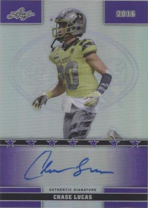 2016 Leaf U.S. Army All-American Bowl - Metal Autographs Chase Lucas ...
