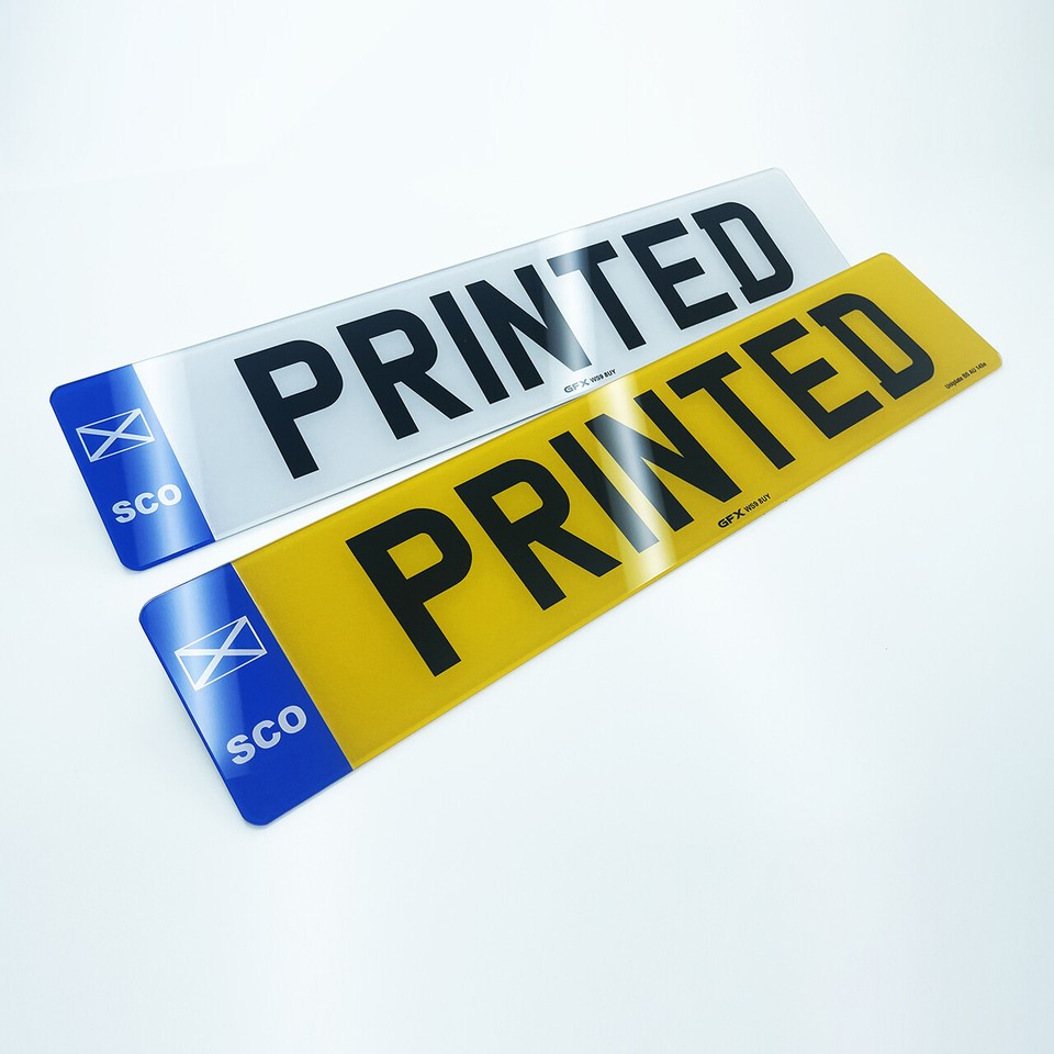 Car Registration Number Plates - STANDARD/3D GEL/4D/4D GEL - FRONT/REAR ...
