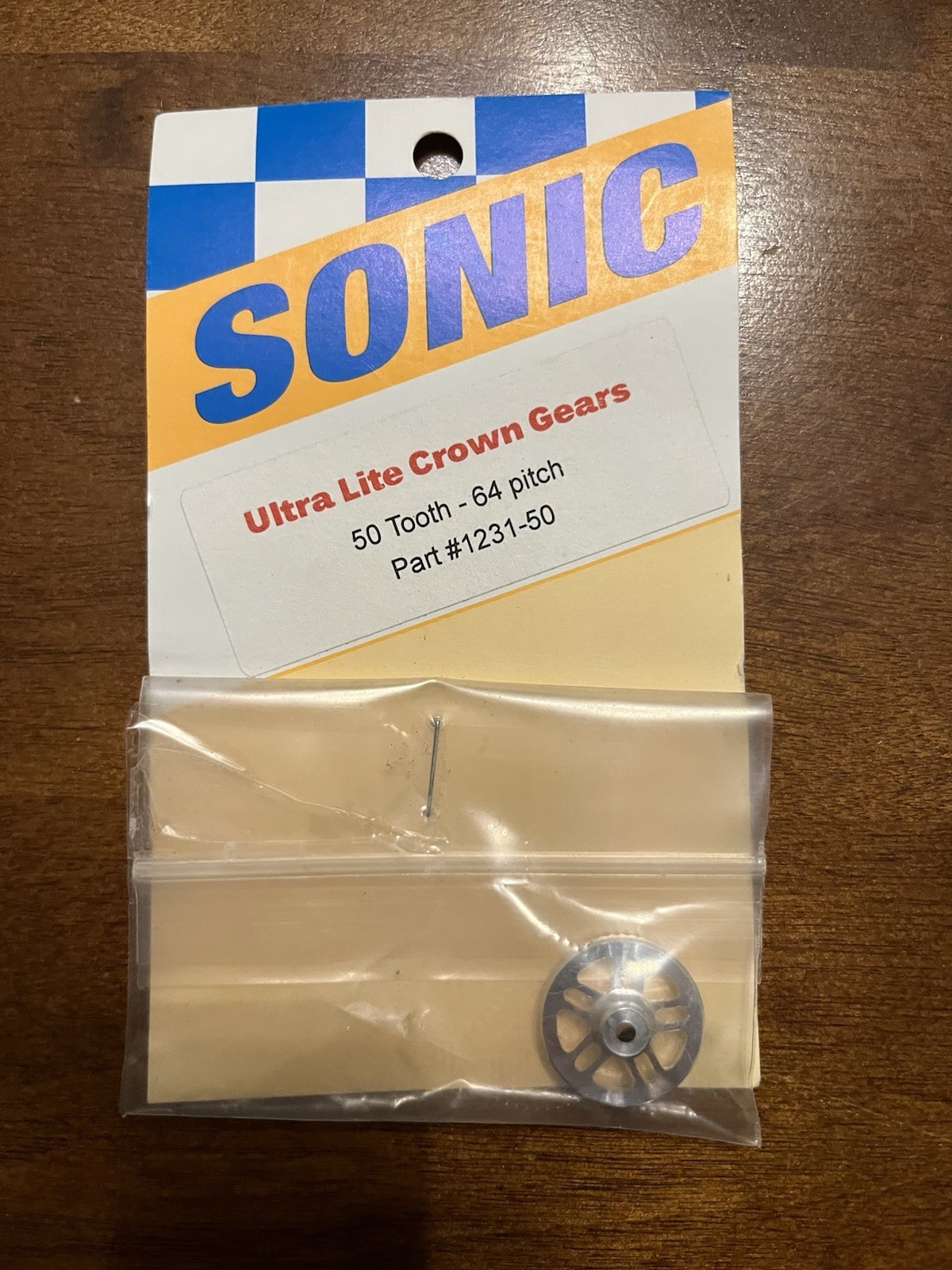 Sonic - 50 Tooth - 64 Pitch - 3/32 Axle Ultra Light - Crown Gear - 1/24 ...