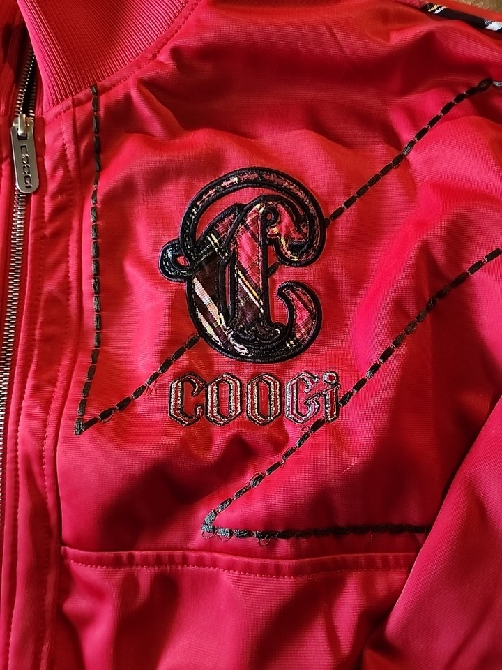 Coogi Red Union Jack Track Jacket XXL Full Zip Embroidered Hip Hop Y2K ...