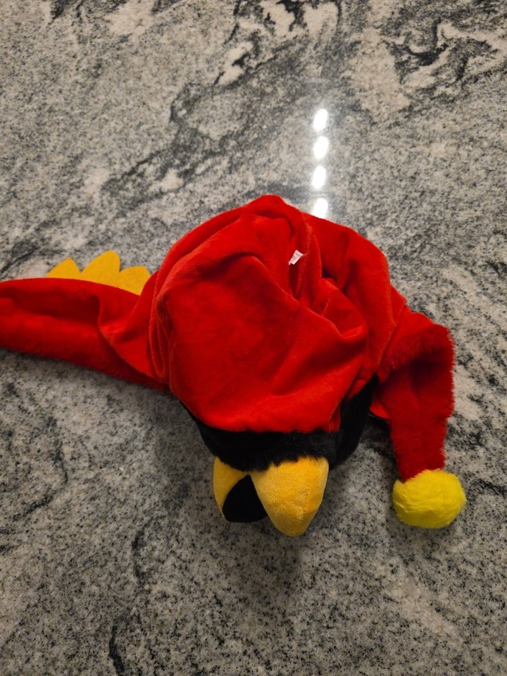 St. Louis Cardinals Fredbird Baseball Mascot Plush Hat Red MLB Souvenir ...
