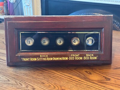Servants' Butlers' Bell Indicator Box With 5 Windows | eBay UK
