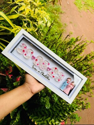 Customized date shadow box lovers anniversary and romance birthday gift ...