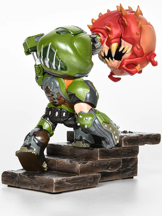 Doom Eternal Slayer VS Cacodemon Mini Collectible Figure Statue Doomguy ...