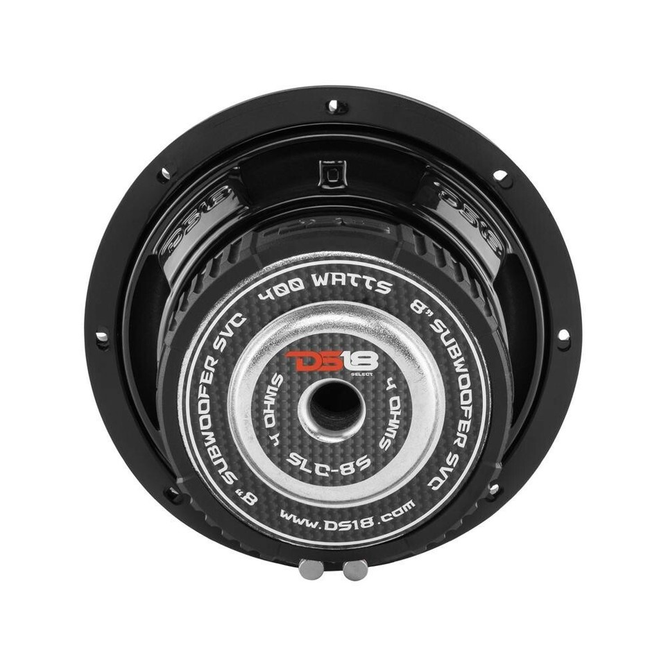 DS18 SLC-8S 8" Car Audio Subwoofer 400W Max Power, 200W RMS SVC 4 Ohm ...
