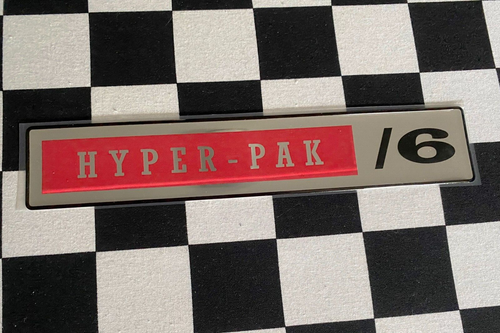 For Mopar Slant Six - "HYPER-PAK" Valve Cover Emblem, Decal | eBay