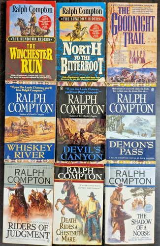 Ralph Compton Lot of 9 Western Paperback Books Novels | eBay