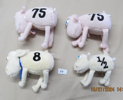 Vintage Original Serta Sheep Advertising Mascot Plush Toys Lot of 4 V ...