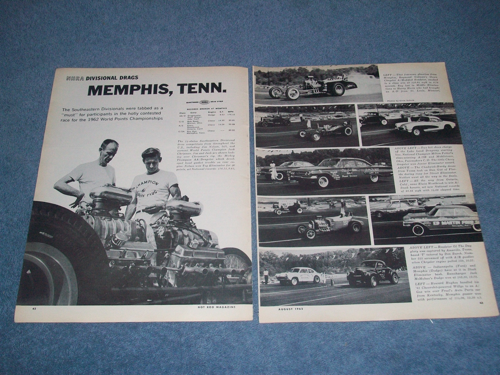 1962 NHRA Divisional Drags at Memphis, Tenn. Vintage Race Highlights ...