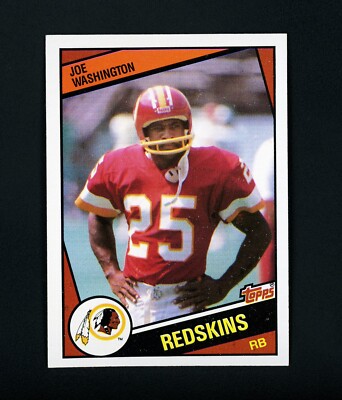 Joe Washington 1984 Topps - Washington Redskins #393 NM-MT | eBay