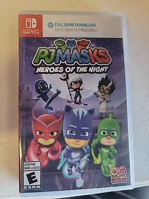 NEW - SWITCH - NO CART - PJ Masks Heroes of the Night Game Download New ...