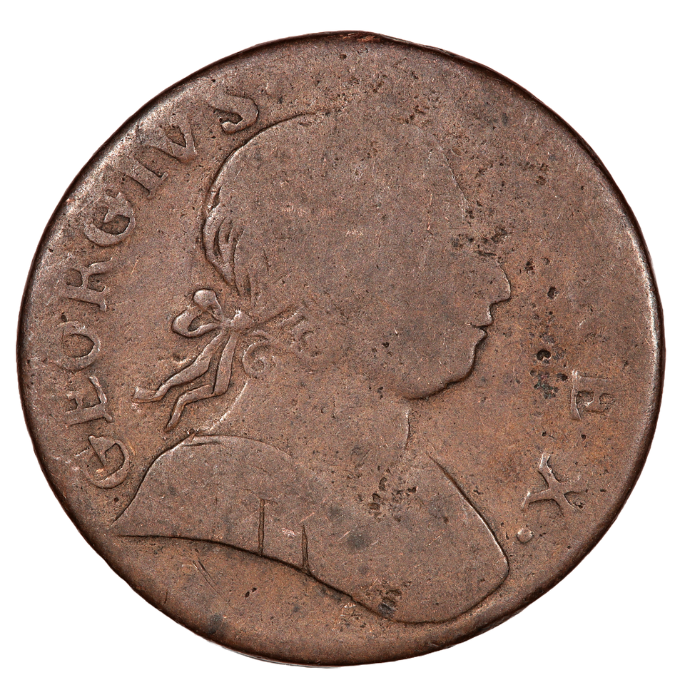 1777 GEORGE EVASION CONTEMPORARY FORGERY HALFPENNY (#3477) | eBay